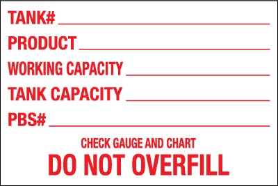 Tank Decal TD-TANKID Replacement - Guaranteed Fit - Performance Ink